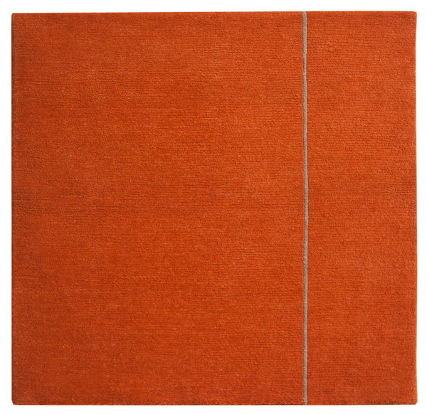 Handmade Pure Wool Landing Rug | Lava 32x32 | Liza Phillips Design